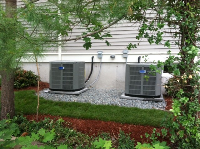 Before placing Quiet Fence™ around your air conditioner to reduce noise ...