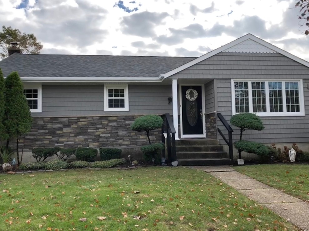 Bellmore Siding - Storm & Sterling Gray | Alpha Windows & Siding - Traditional - Exterior - New ...