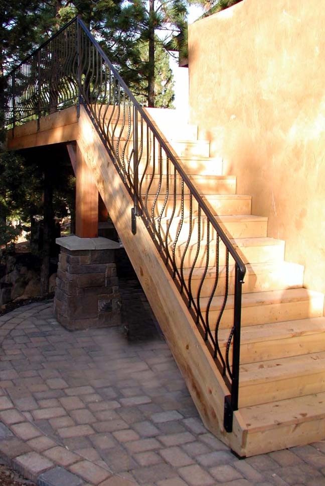 Belly Picket Deck & Stair Railing - Mediterranean - Exterior - Other ...