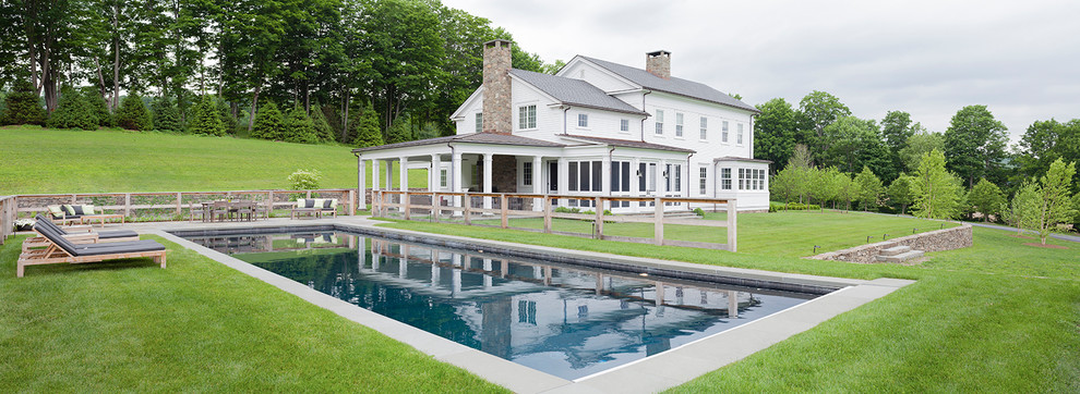 Berkshire Farmhouse - Farmhouse - Exterior - New York - by Di Biase ...