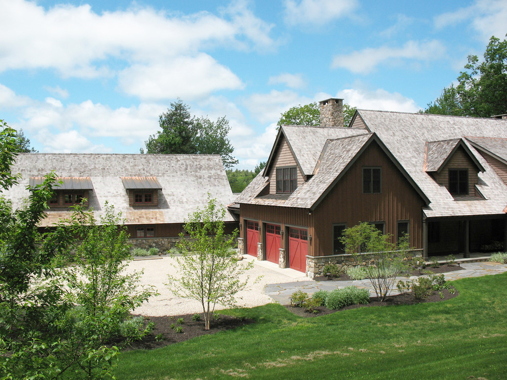 Berkshires Retreat - Country - House Exterior - New York - by Paul ...