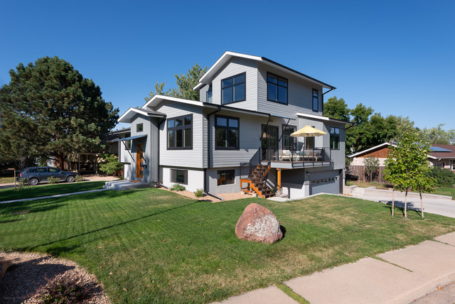 Bi-Level Remodel & Addition - Contemporary - House Exterior - Denver ...