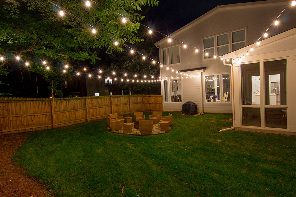 Bistro Lights in Backyard - Exterior - Nashville - by Light Up ...