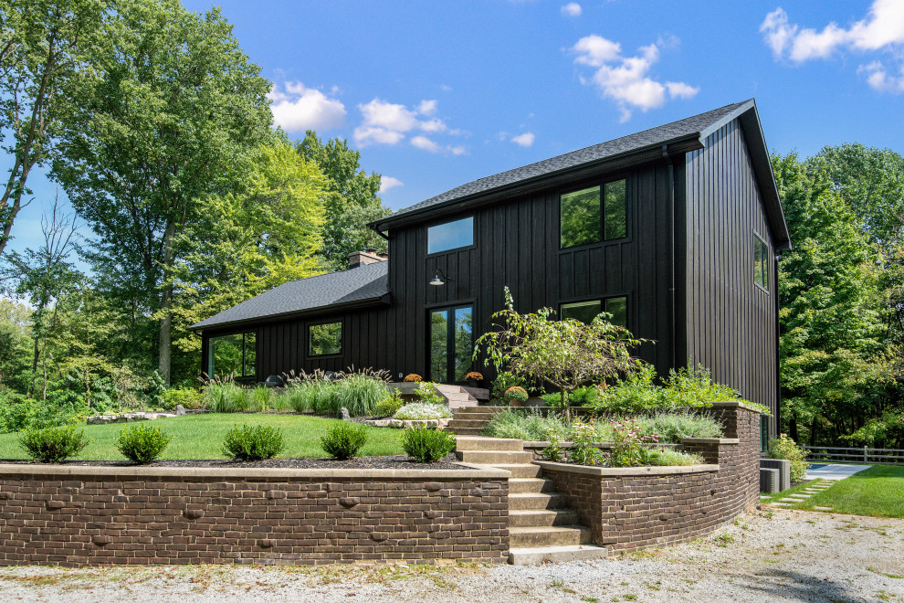 Black Modern Farmhouse - Modern - Exterior - Chicago - by Linc Thelen ...
