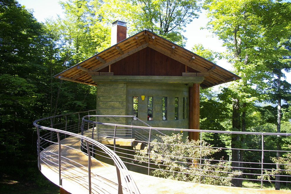 Black Treehouse - Rustic - Exterior - Burlington - by Arrodesign ...