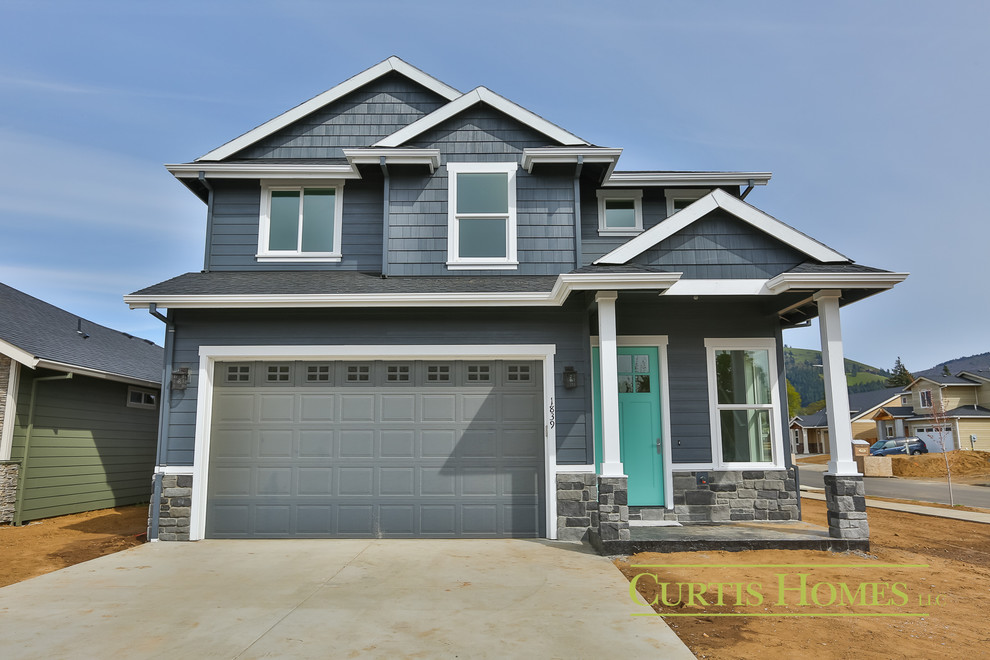 Blue Family Home - Farmhouse - Exterior - Portland - by Curtis Homes ...