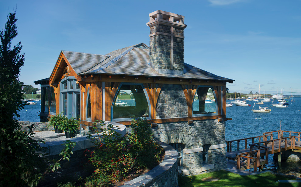 Boathouse - Beach Style - Exterior - Providence - by Kim Kirby Interior ...
