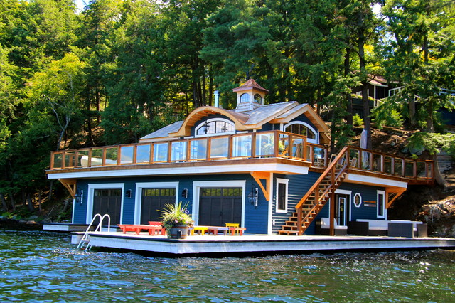 Boathouse, Port Carling, Ontario,Canada - Coastal - House Exterior ...