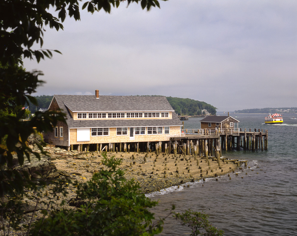 Boathouse - Beach Style - Exterior - Portland Maine - by Whitten ...