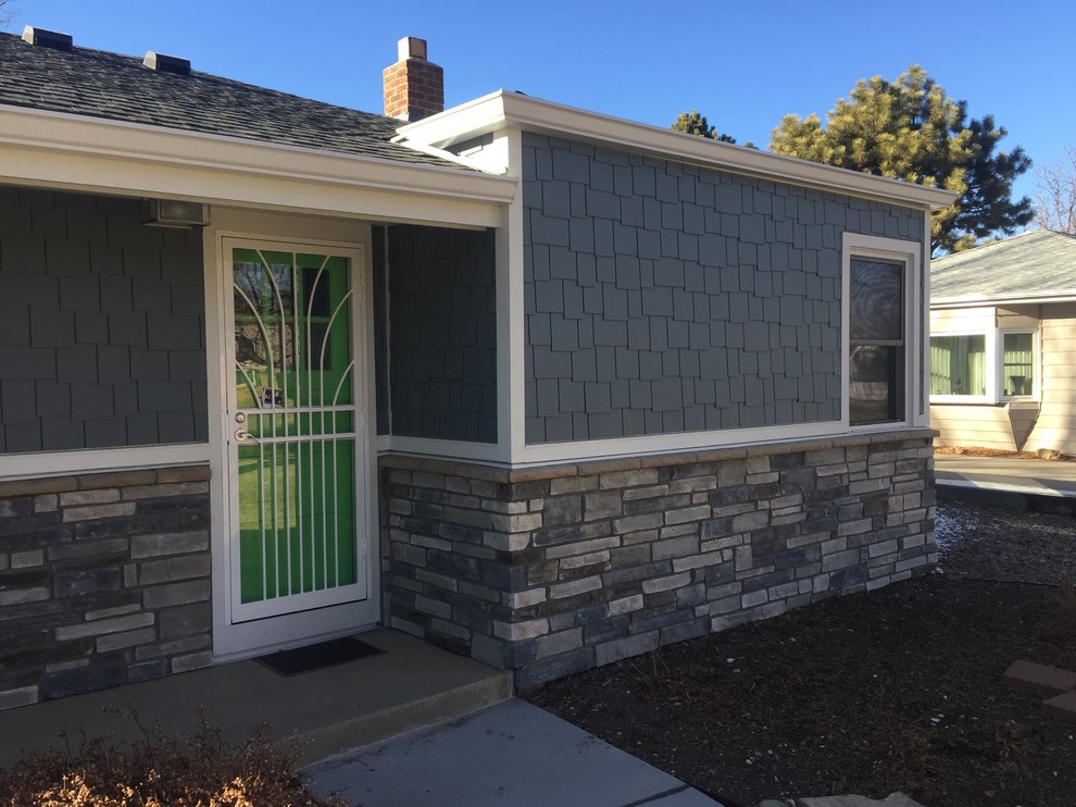 BoothBay Blue & Arctic White Reside with Boral Stone Veneer & Roof ...