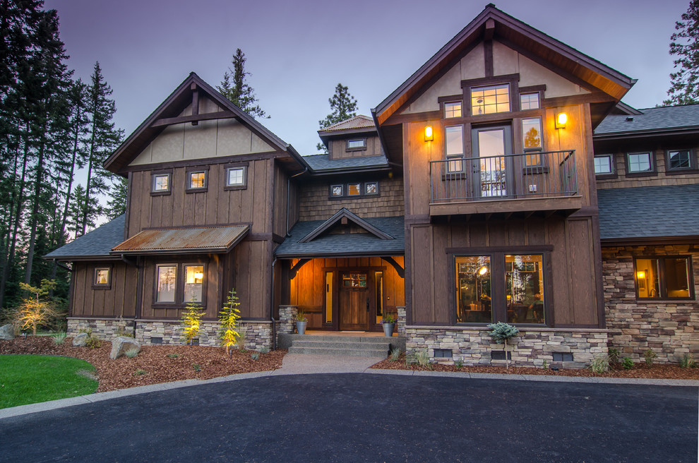 Boulder Ridge - Rustic - Exterior - Seattle - by Aspen Homes | Houzz