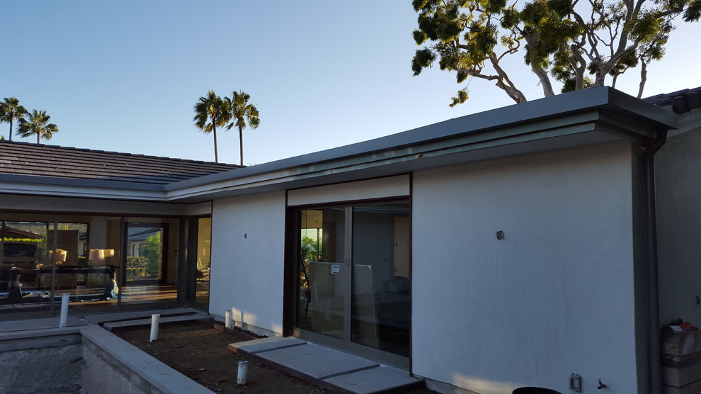 Box Gutter (No Lip) Tall Version, Home in Laguna Beach Under Renovation ...