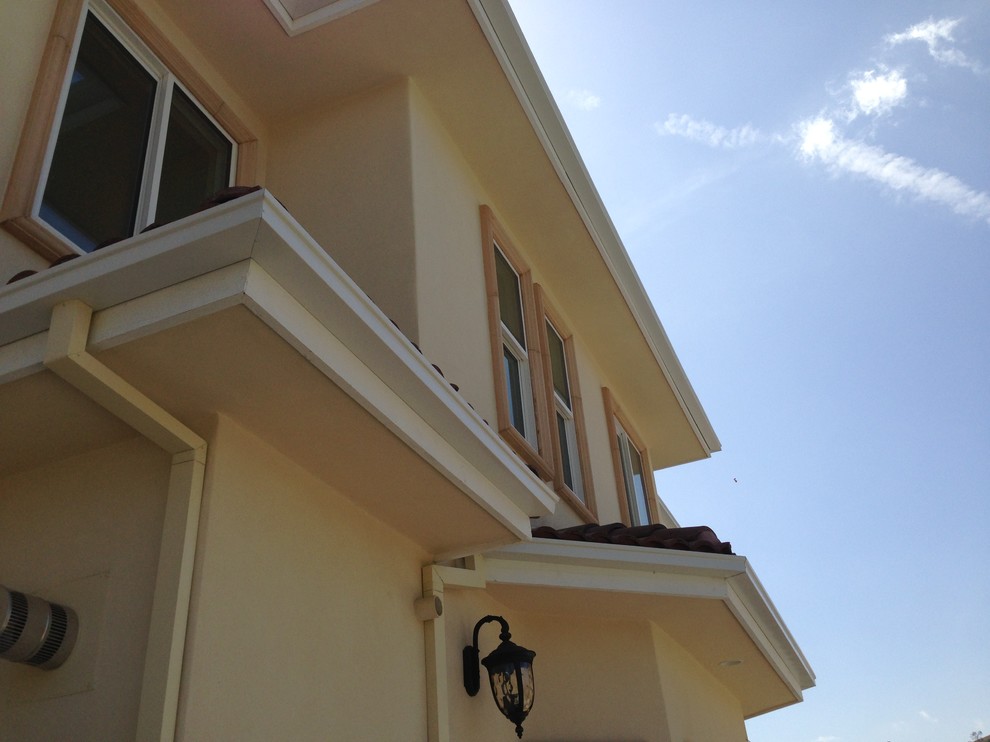 Box Gutters on Custom Home with Tile Roof, Walnut California ...