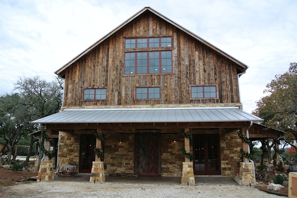 Branded T Ranch year 1 - Farmhouse - Exterior - Austin - by L U X E for ...