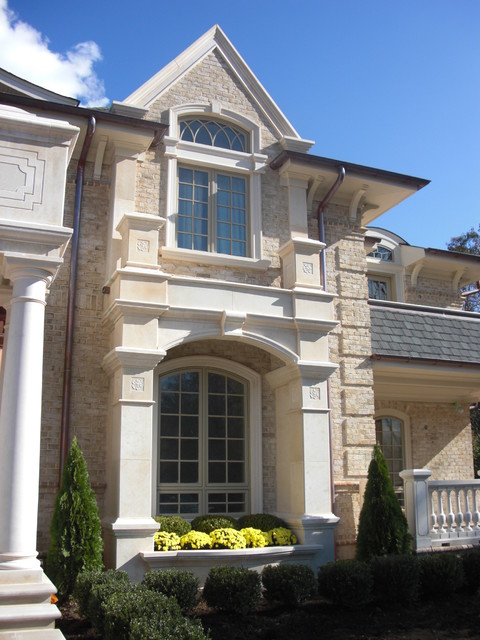 Limestone And Brick Exterior