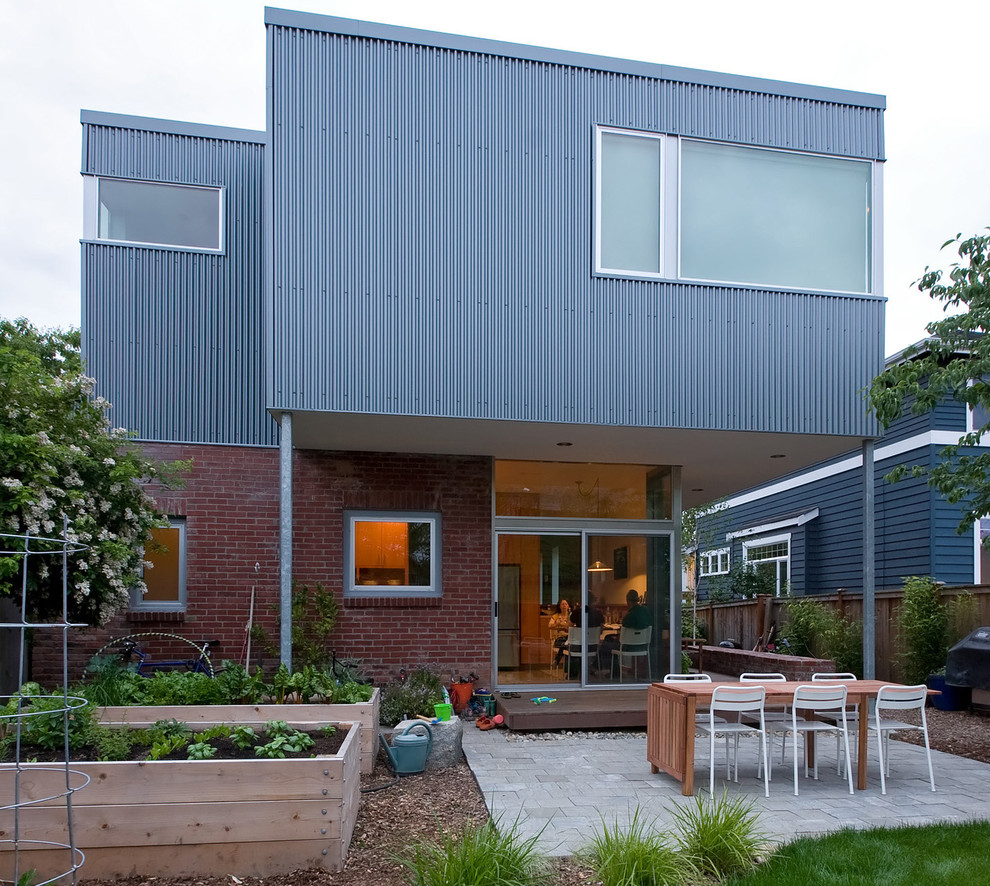 Brick House Addition - Contemporary - Exterior - Seattle - by SHED ...