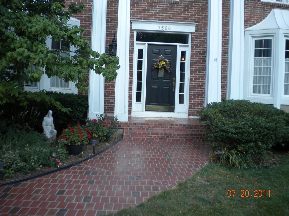 Brick Sidewalk Overlay - Traditional - Exterior - Kansas City - by ...