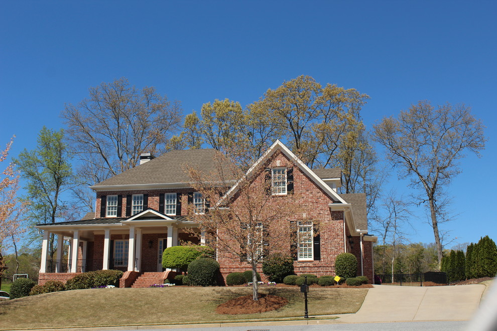 Brick Traditional Custom Home - Traditional - Exterior - Atlanta - by ...