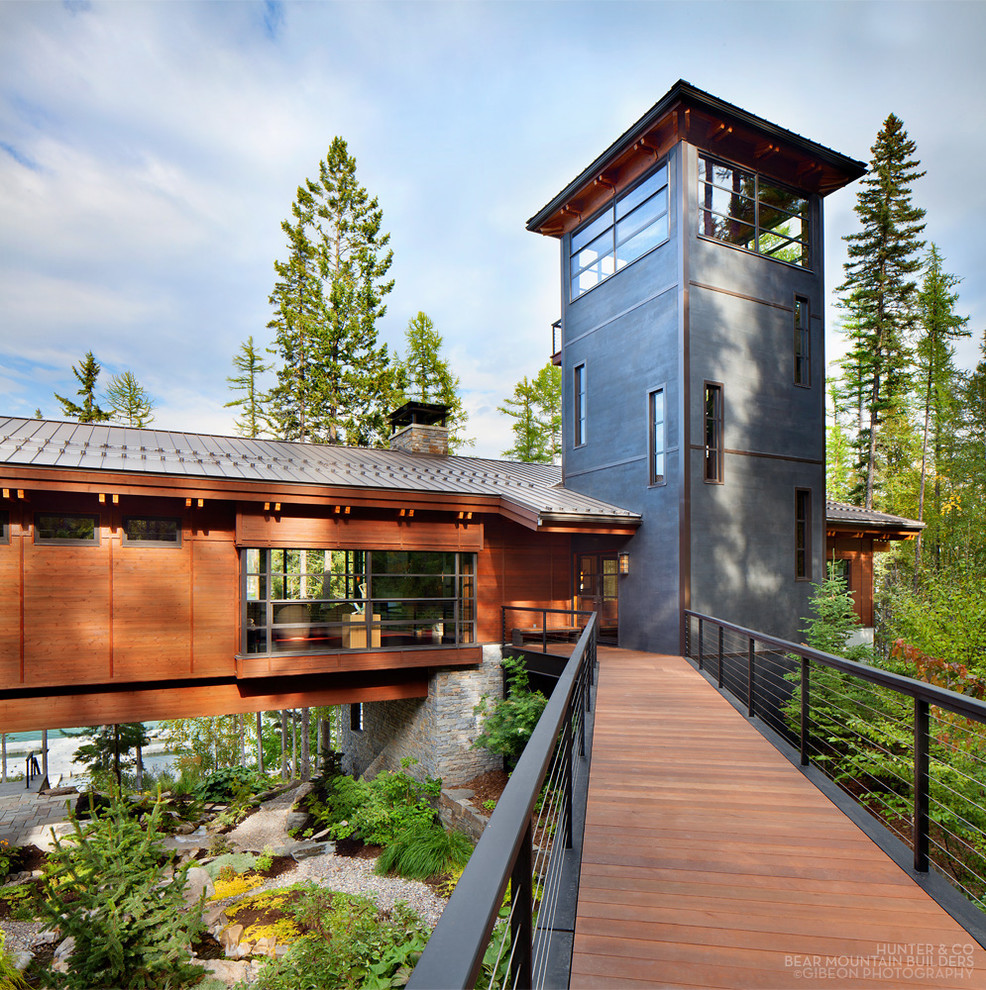 Bridge House - Modern - Exterior - Other - by Bear Mountain Builders ...