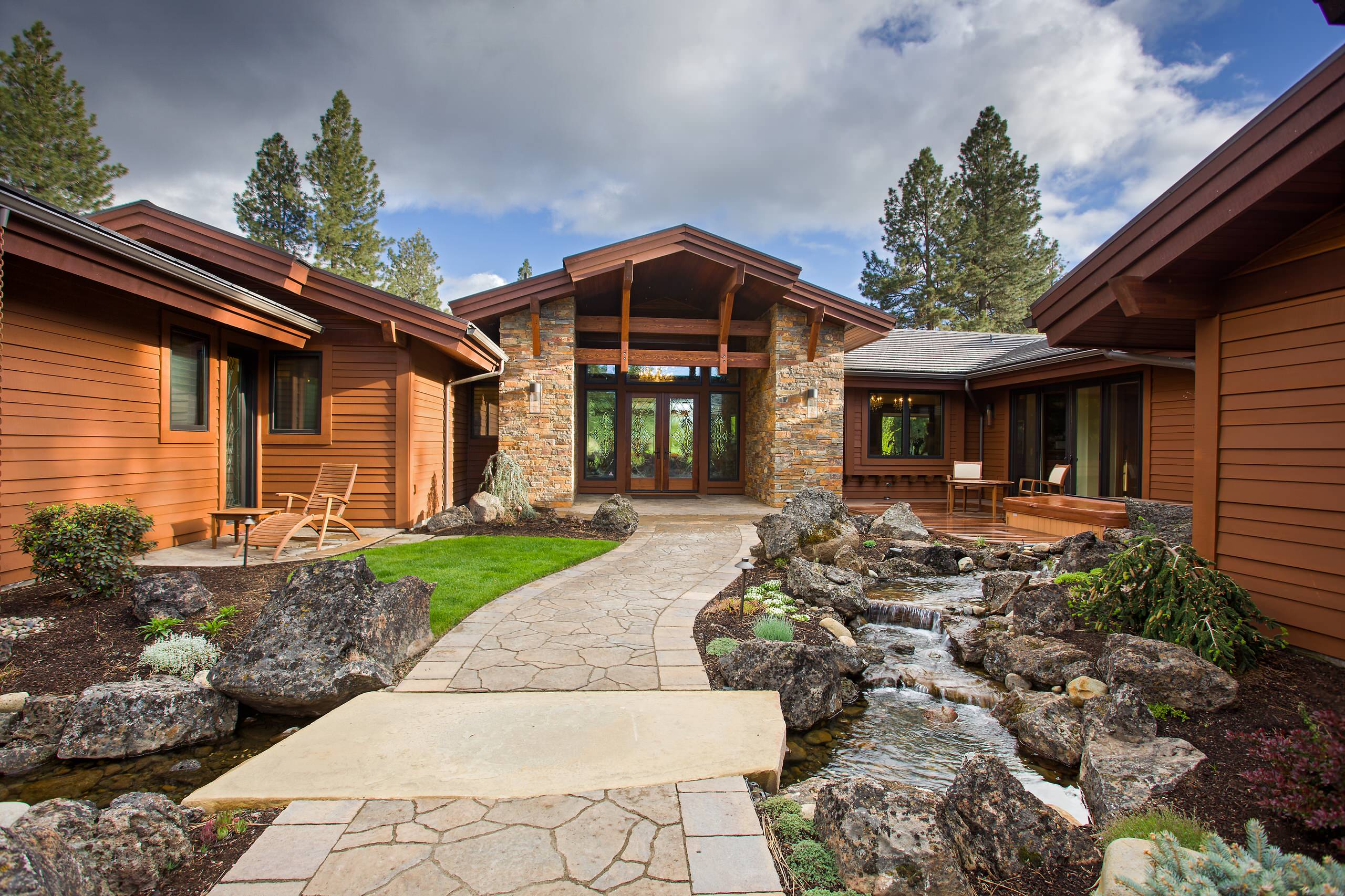 U Shaped House Exteriors