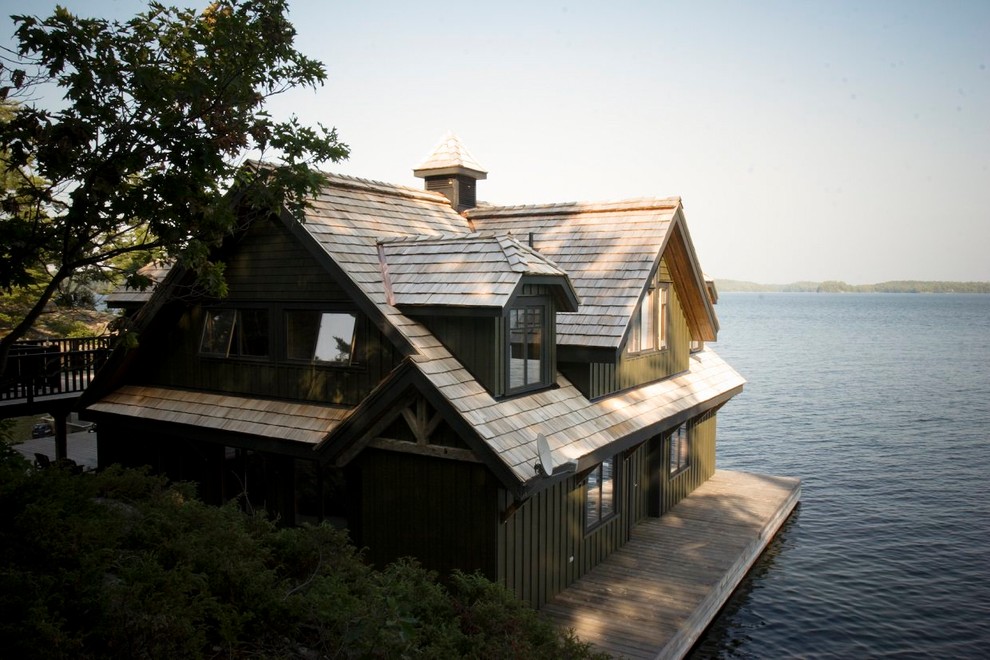 Bungay Island Boathouse - Traditional - Exterior - Toronto - by ...