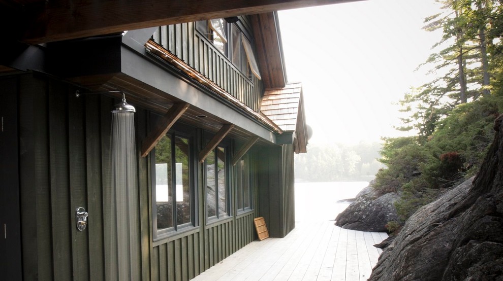 Bungay Island Boathouse - Traditional - Exterior - Toronto - by ...
