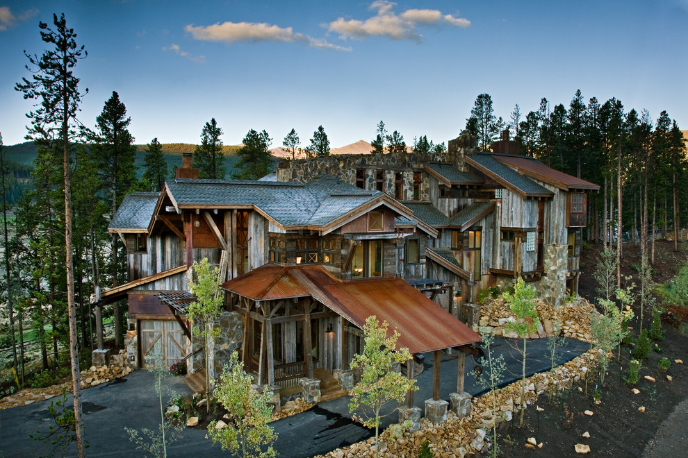 Calecho Breckenridge Colorado Mining Theme Home - Rustic - Exterior ...