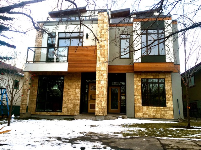 Calgary Modern home exterior - Modern - House Exterior - Calgary - by ...