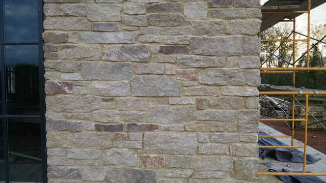Calgary Natural Stone Veneer Exterior Siding - Traditional - Exterior ...