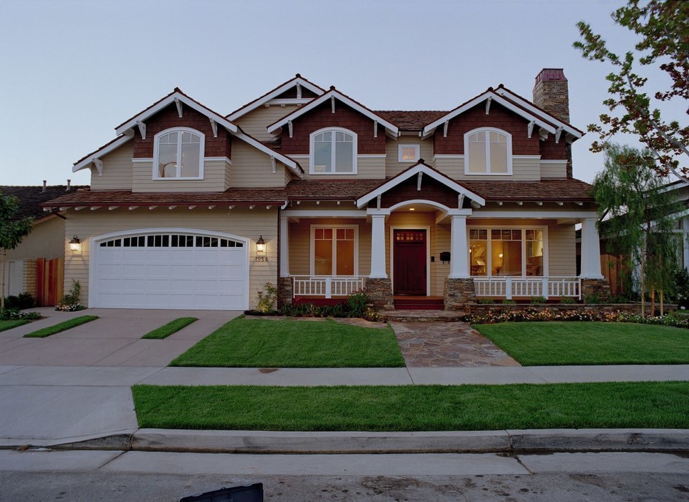 California Craftsman Style Home - Traditional - Exterior - Orange ...