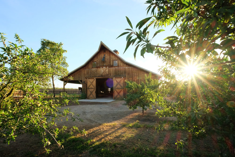 California Horse Barn - Exterior - Other - by Sand Creek Post & Beam | Houzz
