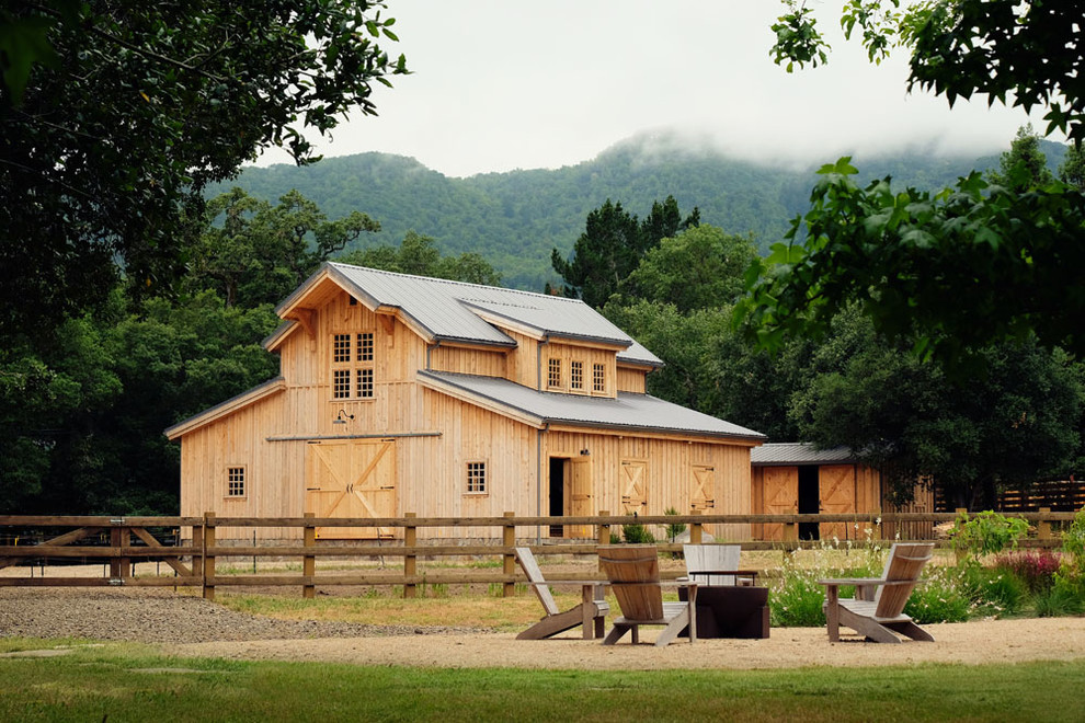 California Horse Ranch - Exterior - Other - by Sand Creek Post & Beam ...