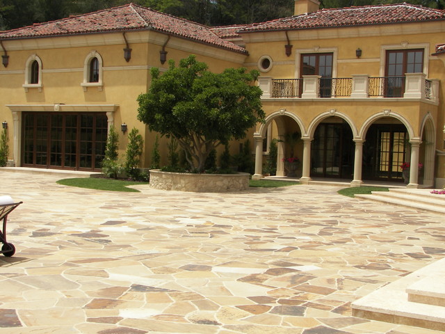 Cambridge Sandstone Paving - Traditional - Exterior - Los Angeles - by ...