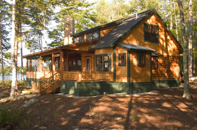 Camp in the Woods - Rustic - Exterior - Boston - by Stewart Associates ...