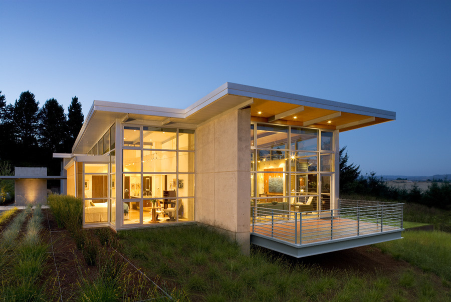 Cantilevered Terrace - Contemporary - Exterior - Portland - by ...