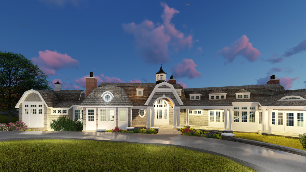 Cape Code with Gambrel Roof - Traditional - Exterior - Other - by J.L ...