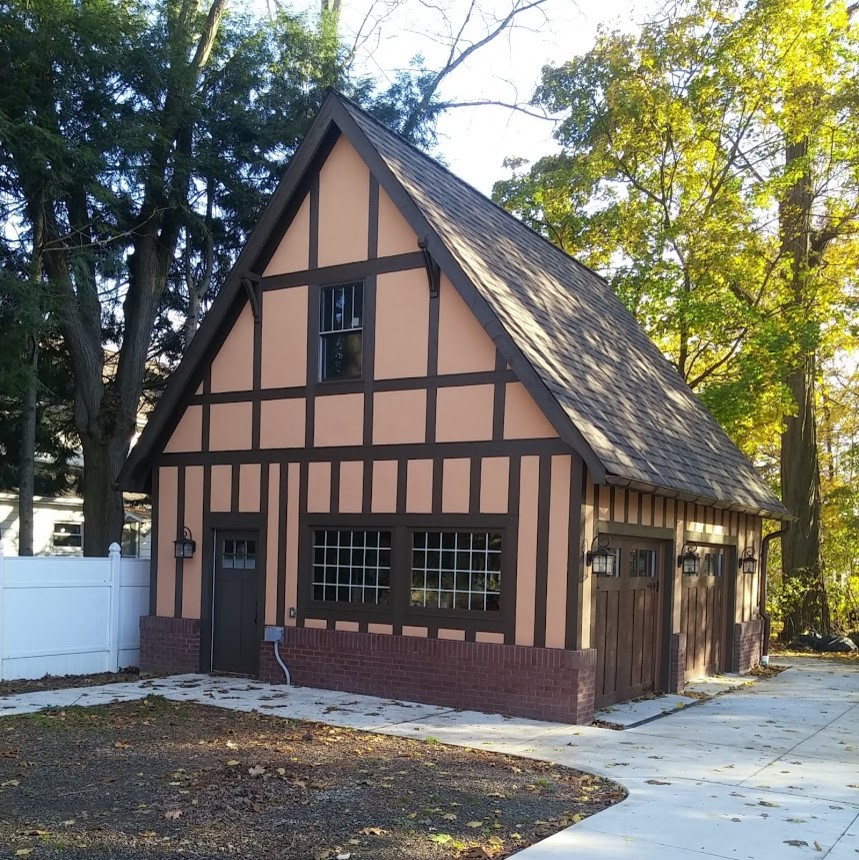 Carraige Barn to match Existing Tudor Revival - Transitional - Exterior ...