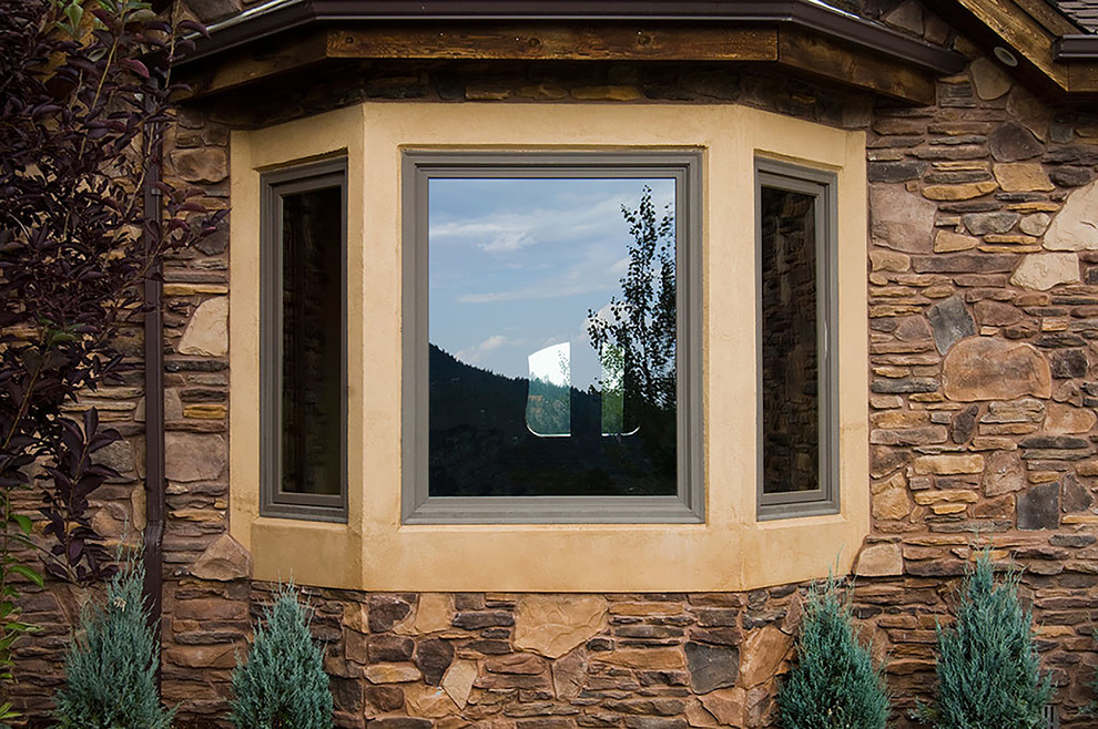 Cascade Exterior & Interior Double French-wood Gliding Paito Doors, Bay ...