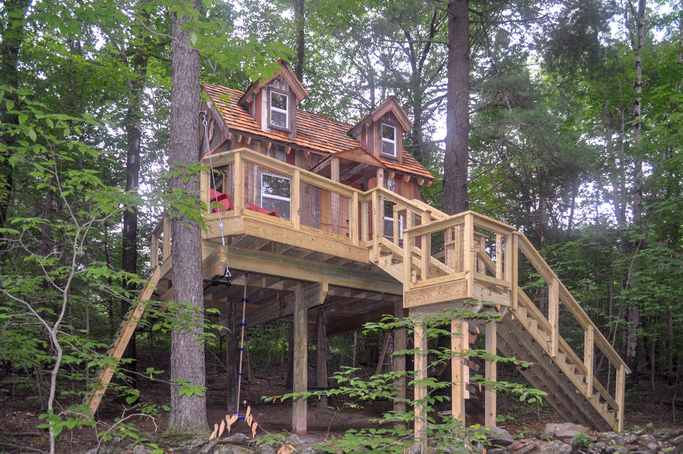 Catskills Treehouse - Rustic - Exterior - Philadelphia - by Tree Top ...