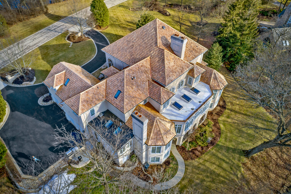 Cedar Shake roof replacement - custom copper fabrication - North ...