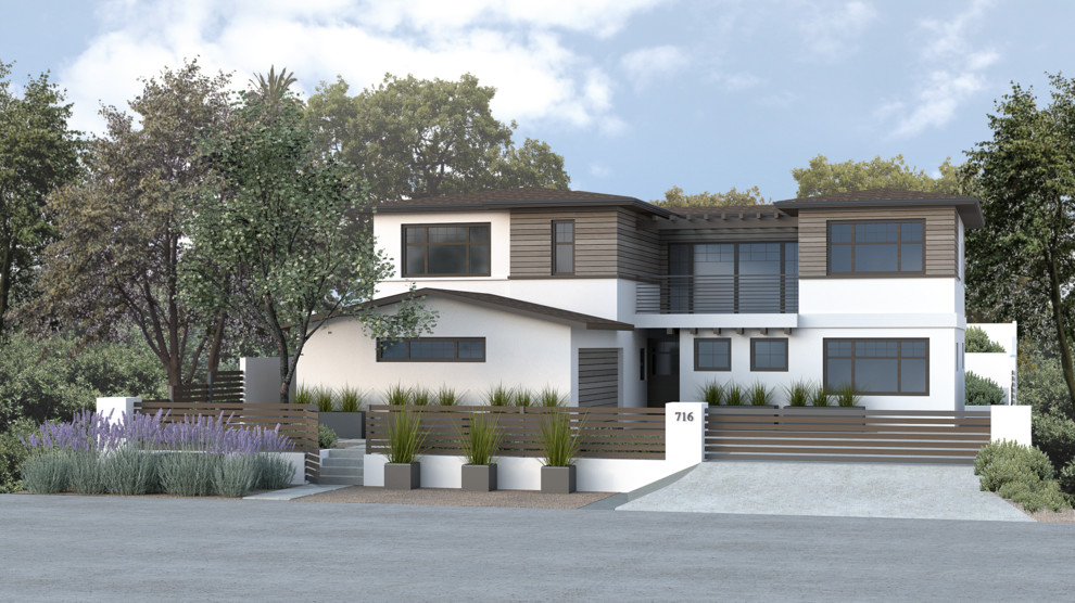 Cedros Design District Contemporary Home - Ipe Hardwood Siding & Santa ...