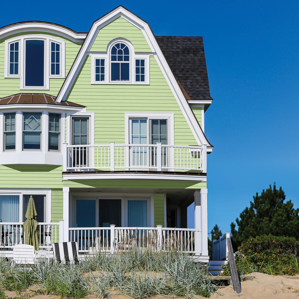 Celect® Canvas in Sherwin Williams Romaine - Beach Style - Exterior ...