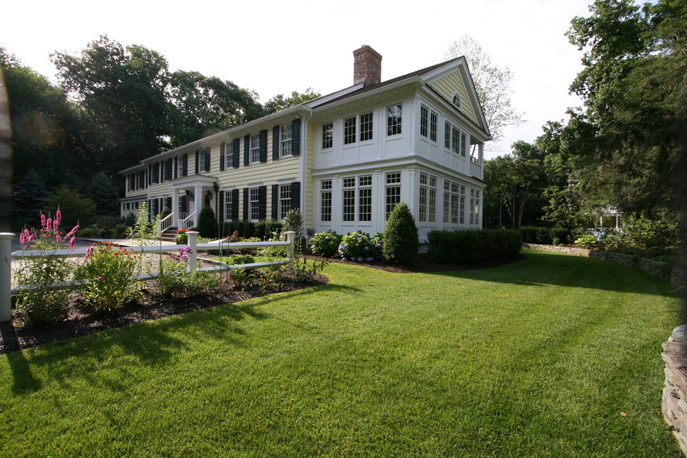 Center-hall Colonial Re-do - Traditional - Exterior - New York - by ...