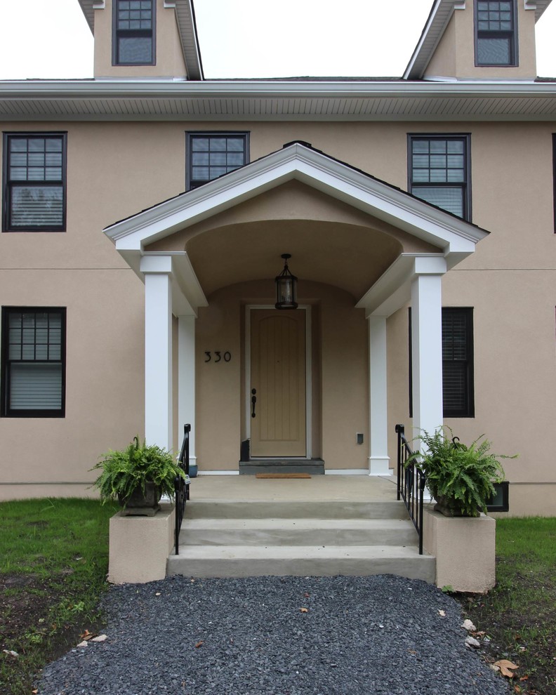 Center-Hall Colonial Reimagined - Country - House Exterior ...