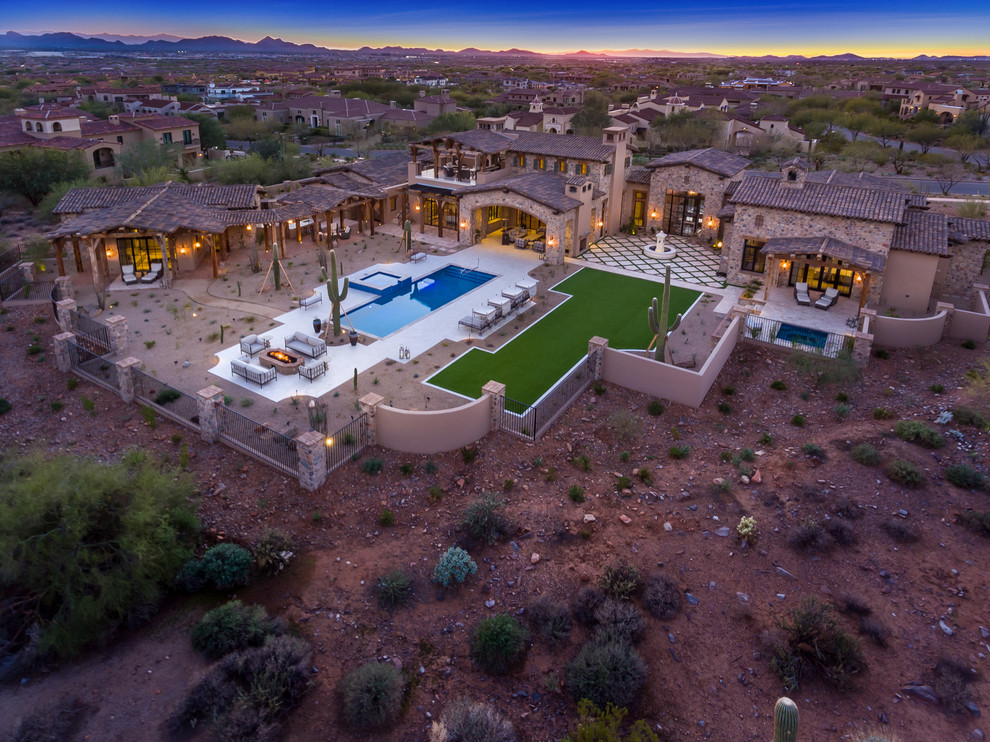 Aerial Backyard Photo - Rustic - Exterior - Phoenix - by Fratantoni ...