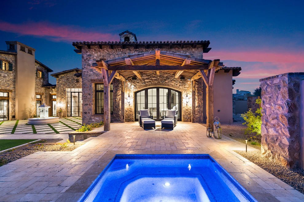 Stone Exterior Design - Rustic - Exterior - Phoenix - by Fratantoni ...