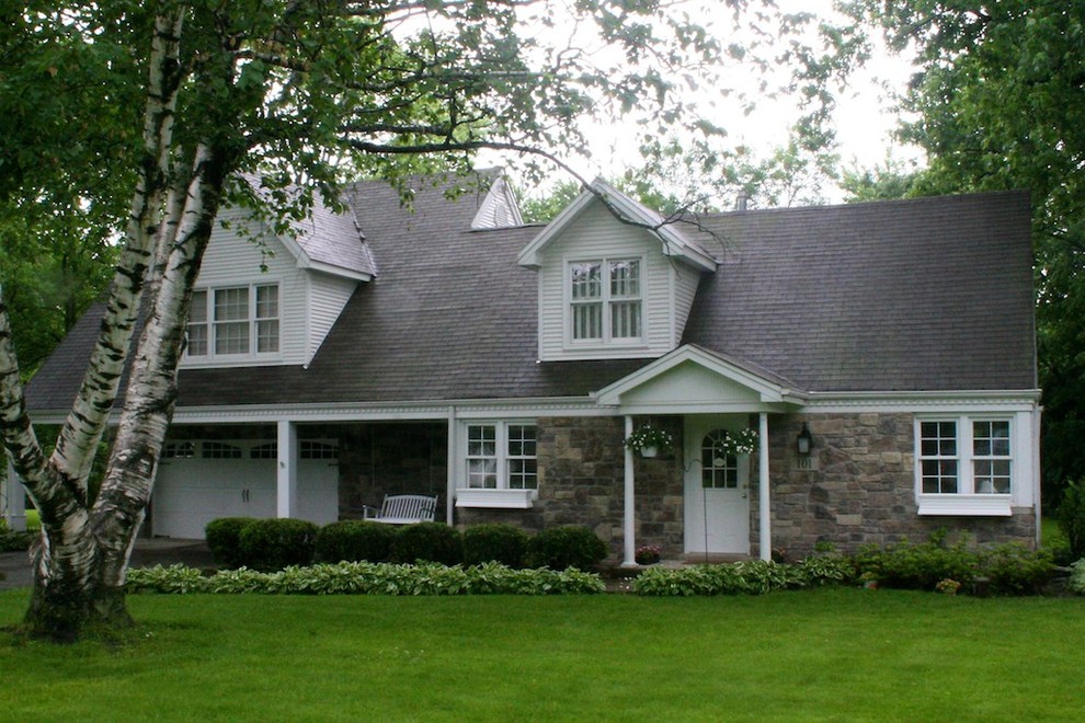 Chicago Are Exterior Stone Siding Transformation - Traditional ...