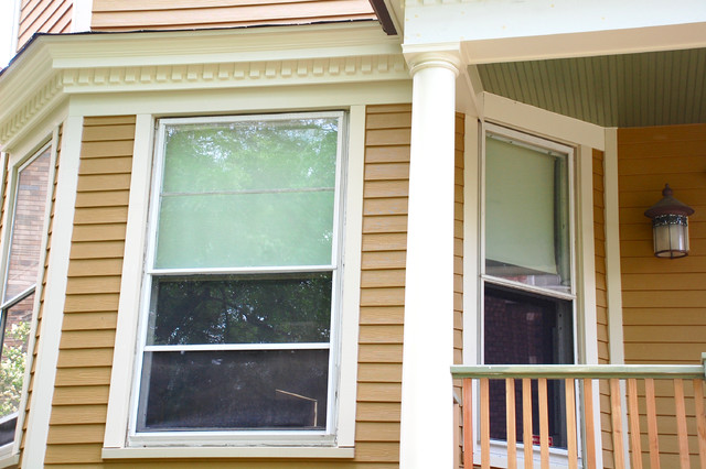 Chicago, IL Tuscan Gold Hardie Siding Exterior Remodel - Victorian ...