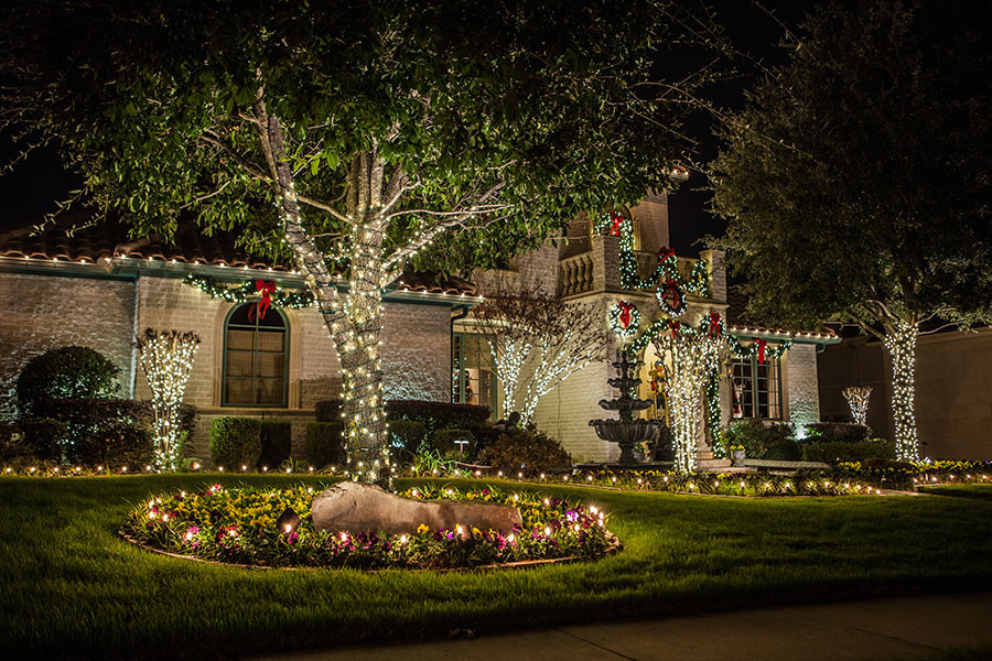 Christmas Lighting Design and Installation - Traditional - Exterior ...