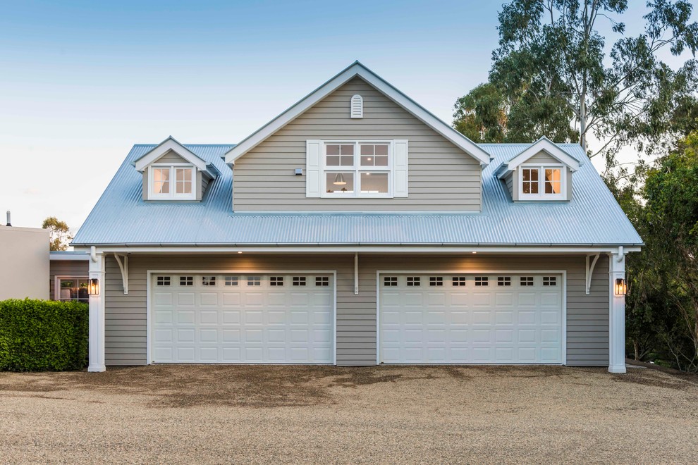 Classic American Style Barn with Garage with Loft - Traditional ...